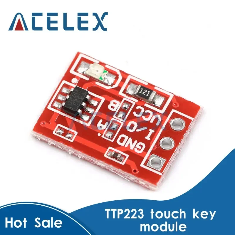 5PCS-TTP223-Touch-Key-Switch-Module-Touching-Button-Self-Locking-No ...