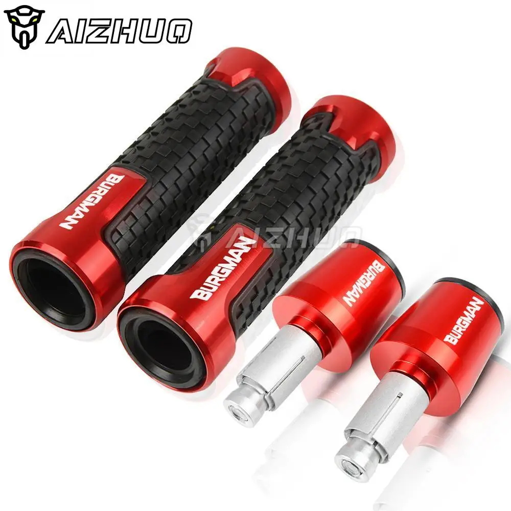Motorcycle Scooter Handlebar Handle Grips Ends Cover For SUZUKI BURGMAN ...