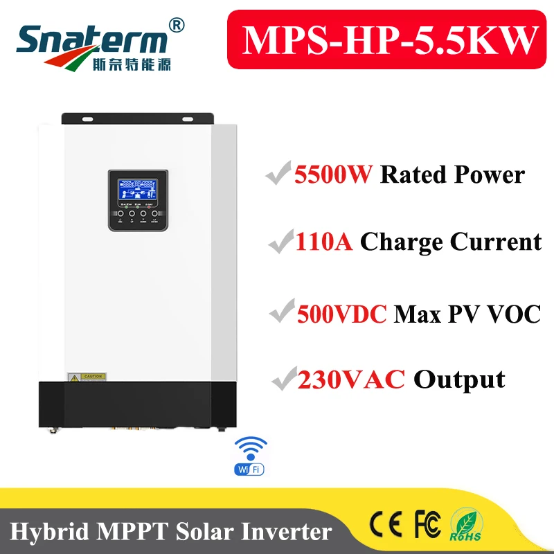 Solar Inverters 5kw Parallel | 5kva Grid Solar Inverter | 5 5kw Hybrid ...