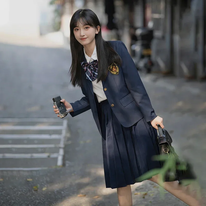 Navy-Jacket-for-Girls-School-Coat-High-School-Clothes-Jk-Suit-Japan ...