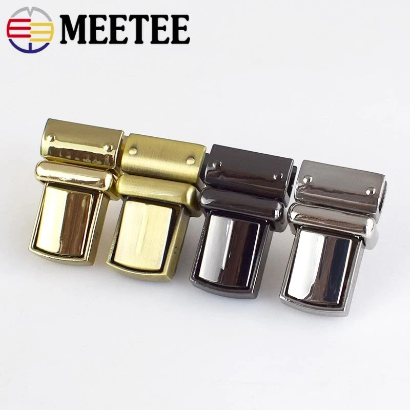 2/5/10pcs 22x38mm Handbag Mortise Lock Bag Locks Buckle Twist Turn Lock ...