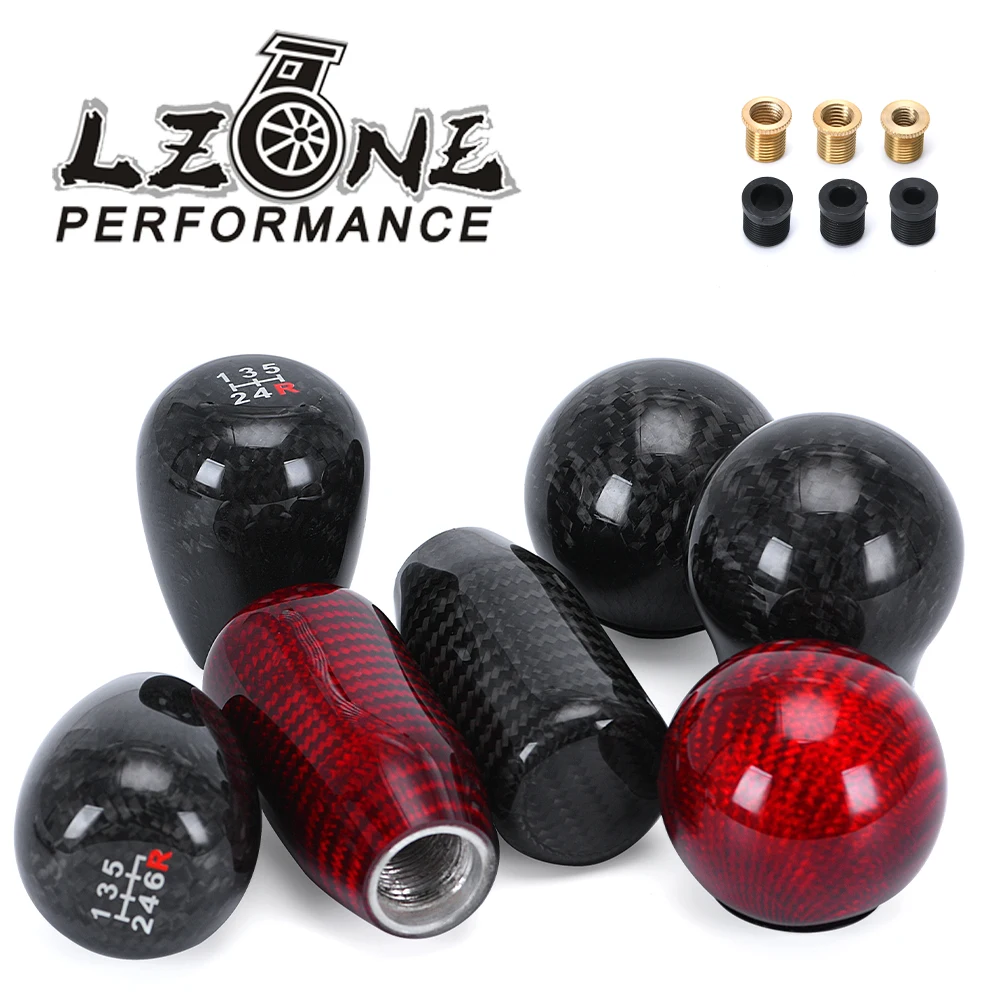 Racing-Real-Carbon-Fiber-Gear-Shift-knob-Manual-Transmission-Shifter ...