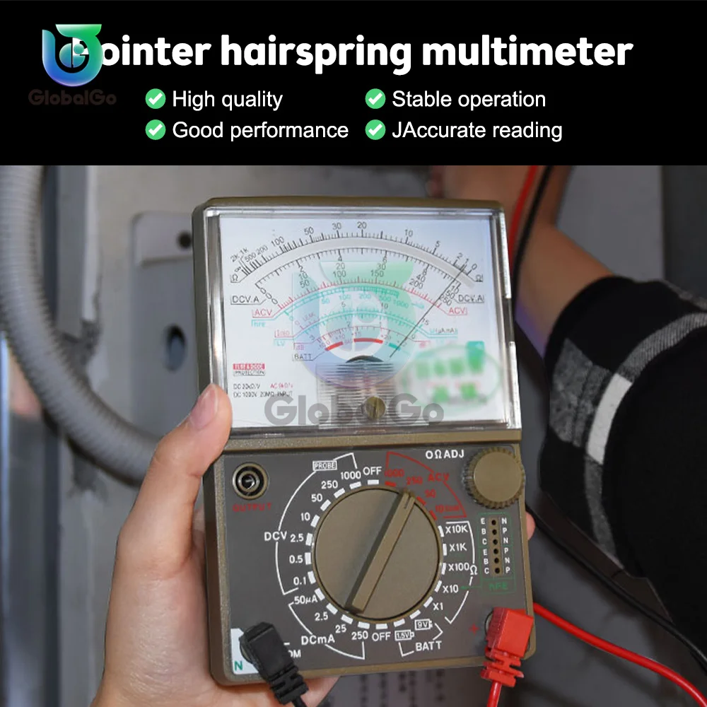 DE-960TR Pointer Type Mechanical Multimeter AC DC Volt Ohm Current ...