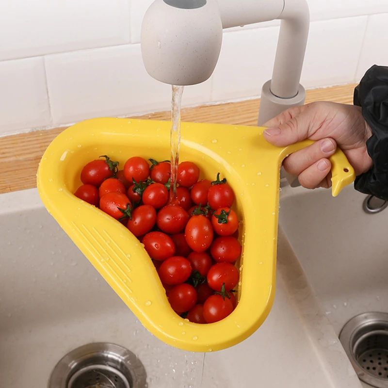 Kitchen Sink Strainer Drain Fruit Vegetable | Fruit Vegetable Drainer ...