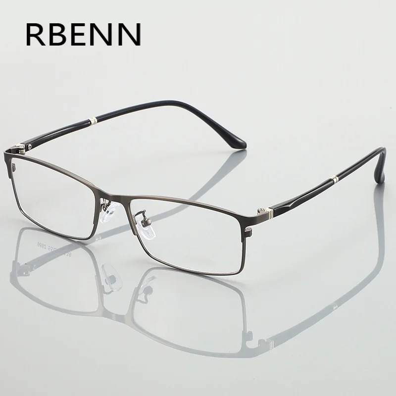 RBENN-New-Anti-Blue-Light-Reading-Glasses-Men-Stainless-Steel-Square ...