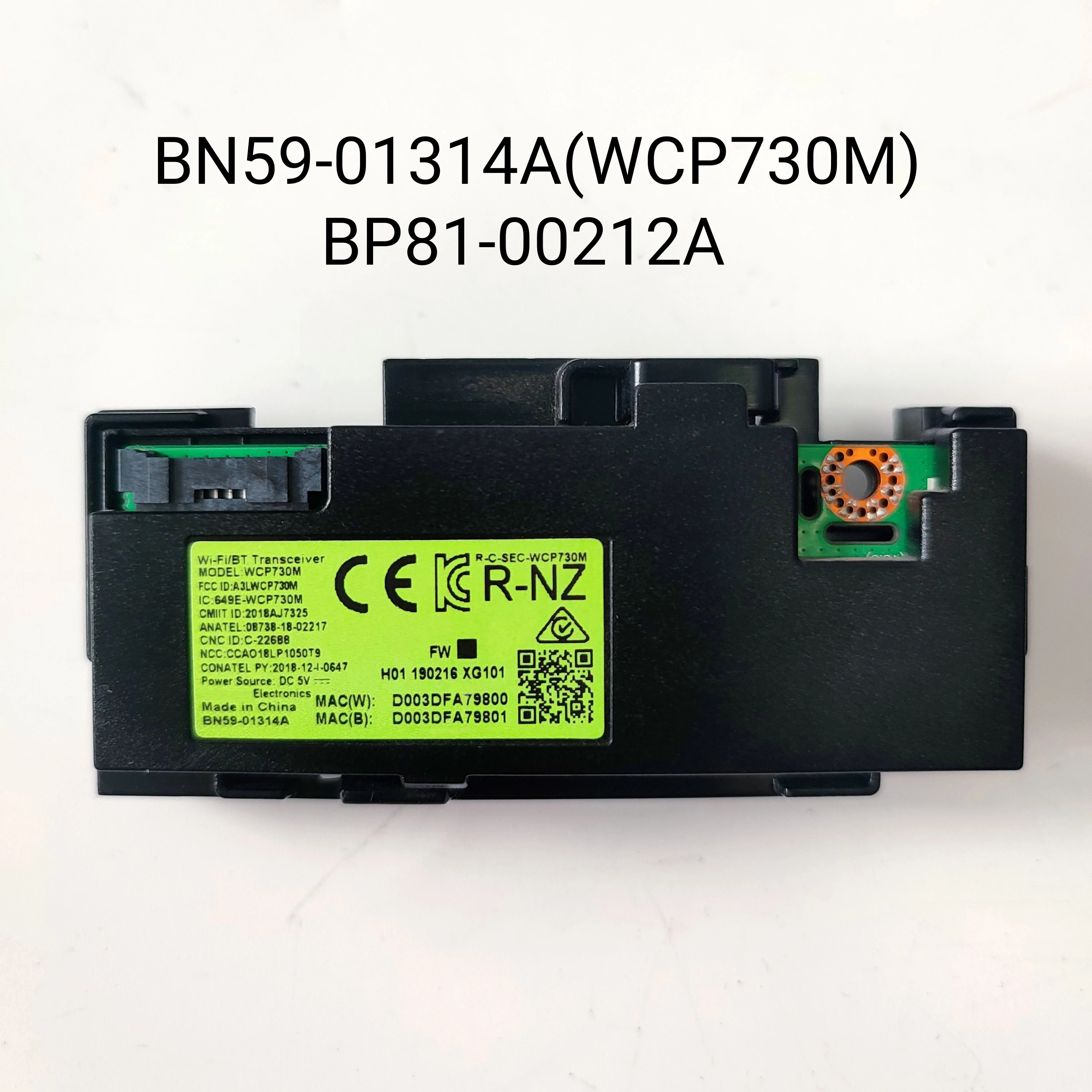 BN59-01314A-WCP730M-BP81-00212A-Wi-Fi-and-Bluetooth-Wireless-Module-For-QN49LS03R-UN50RU7100 ...