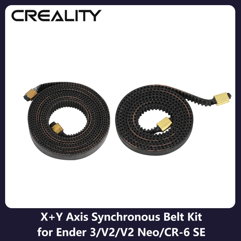 CREALITY-X + Y Axis Synchronous Belt Correia Dentada, Terminal para Ender-3 V2 Ender-3V2 Neo ...