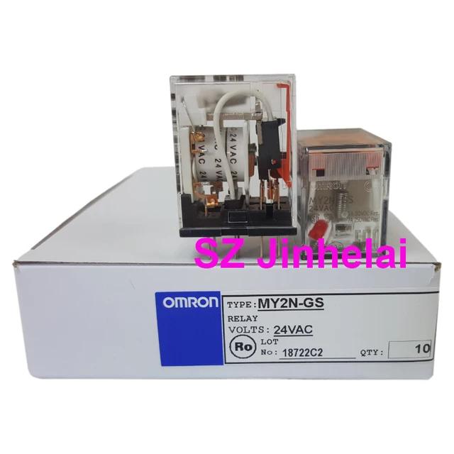 MY2N-GS,2CO 12VDC, MY4N-GS,4CO 24VAC,220VDC, Omron Plug In, 53% OFF