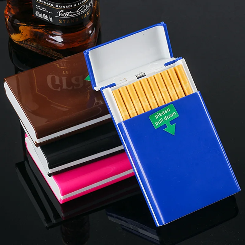 Lady Long Cigarette Box Case Holder Slim Cigarette Case Box Cover ...