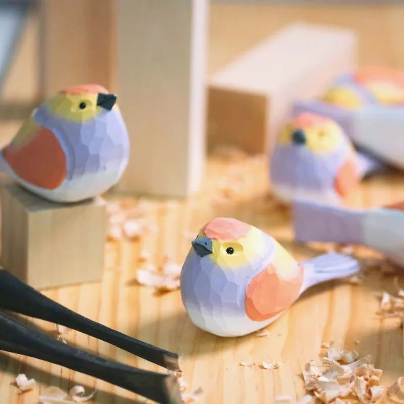 Nordic-Style-Little-Fat-Bird-Handmade-Robin-Mountain-Blue-Robin-Little ...