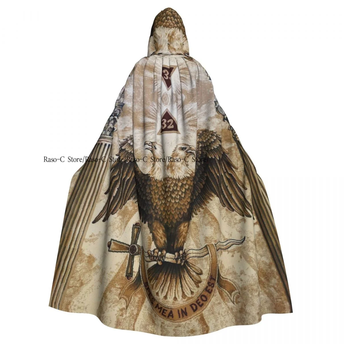 Long-Cape-Cloak-Scottish-Rite-Freemasonry-Hooded-Cloak-Coat-Autumn ...