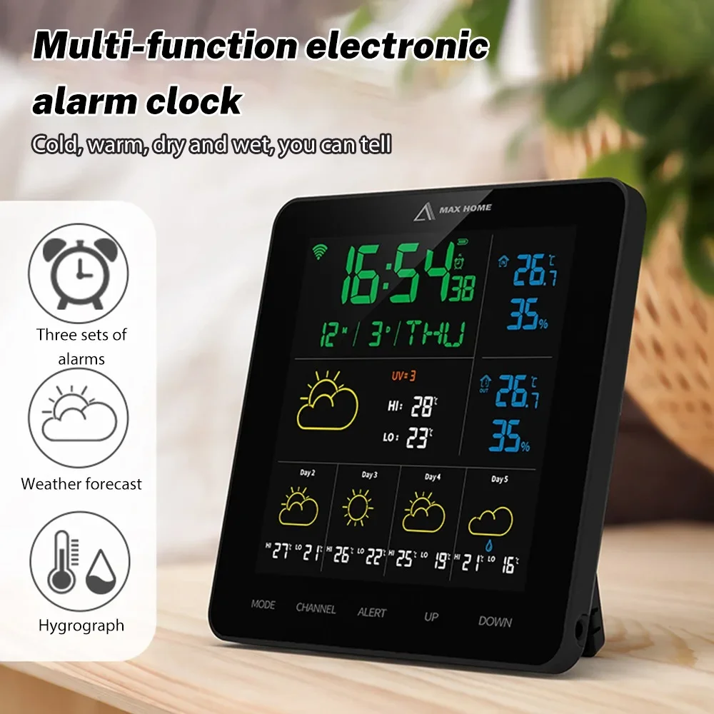 Tuya-WiFi-Multifunction-Weather-Station-Alarm-Clock-Thermometer ...