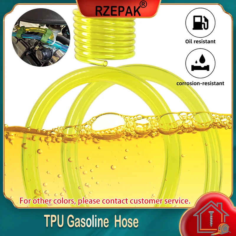 2 - 20M Yellow Fuel Gas Hose ID 2mm 2.5mm 3mm 4mm 5mm 6mm 7mm TPU ...