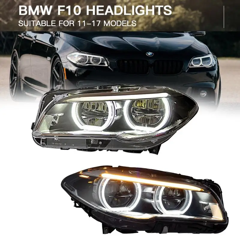 Luces-delanteras-de-coche-para-BMW-5Series-F18-F10-2011-2017-conjunto ...