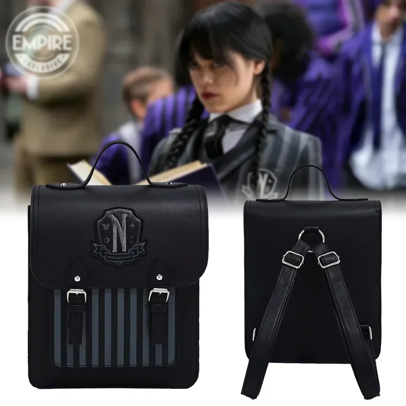 Wednesday Addams Backpack Schoolgirl Nevermore College Bag Wednesday ...