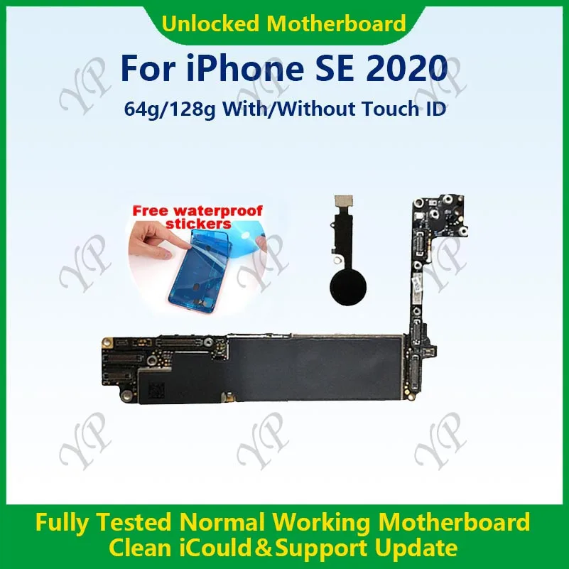 For-iPhone-SE-2020-Mainboard-With-Touch-ID-Cleaned-iCloud-Fully-Tested ...
