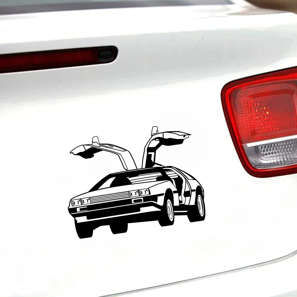 Back To The Future Delorean Dmc 1981 Vinyl Wall Stickers Mural ...