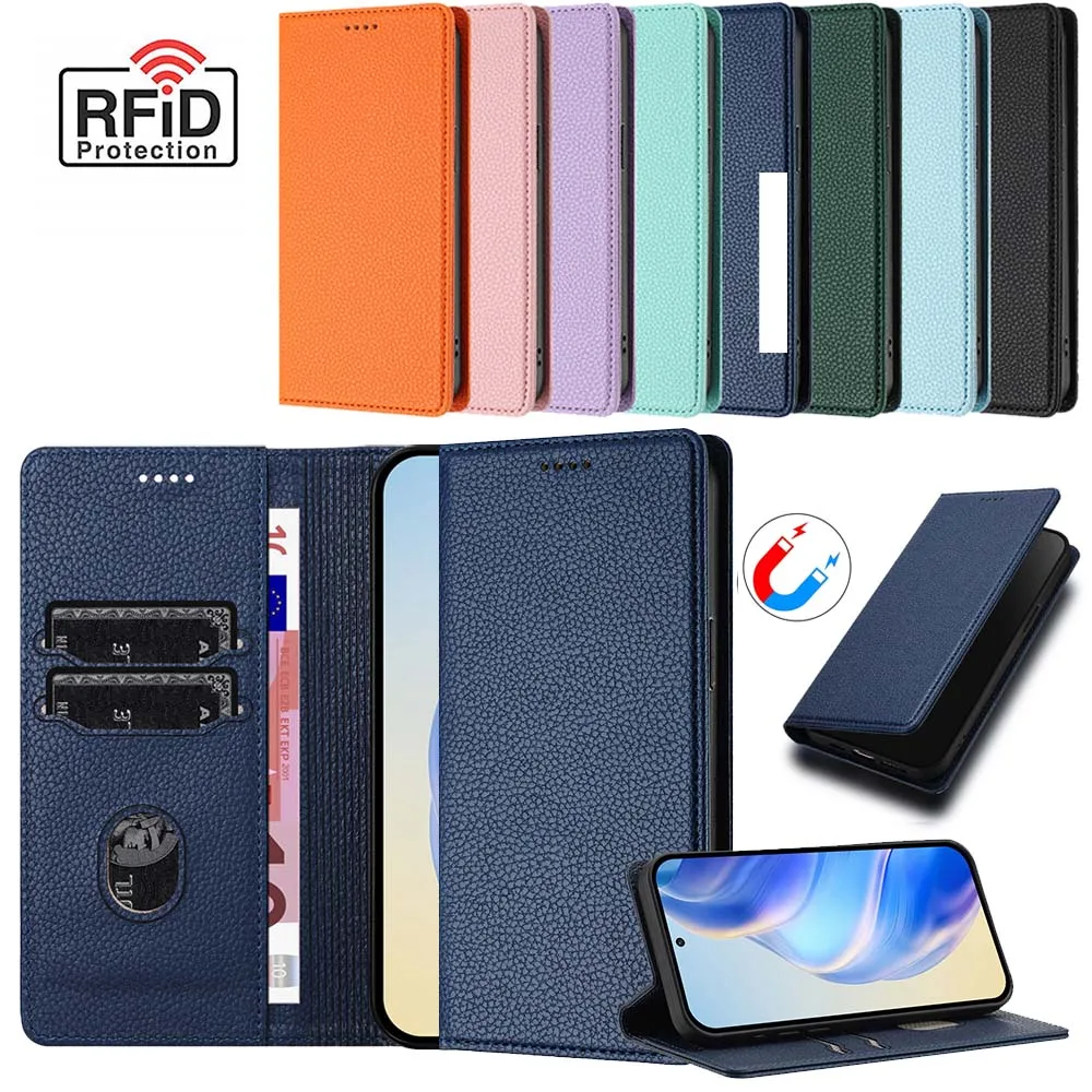 Premium Magnetic Flip Wallet Phone Case with Card Slots – Smart Back ...