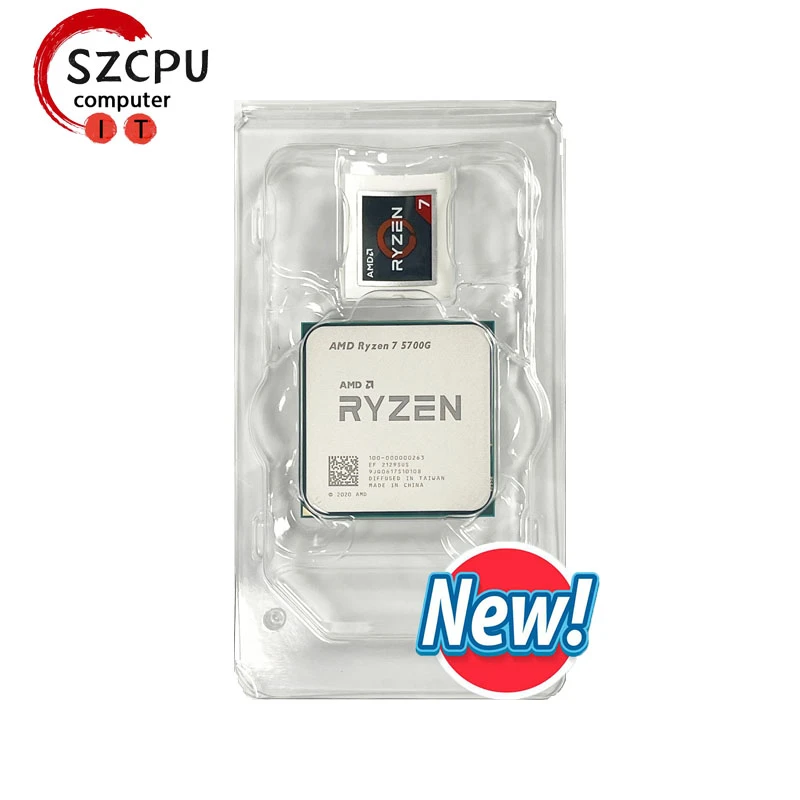 AMD Ryzen 7 5700G New R7 5700G 3.8GHz Eight Core 16 Thread 65W CPU ...