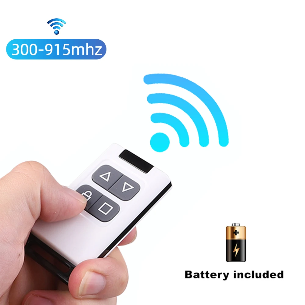 300-915MHz Garage Gate Door Opener Duplicator Copy Remote Controller 433MHZ Clone Remote Control ...