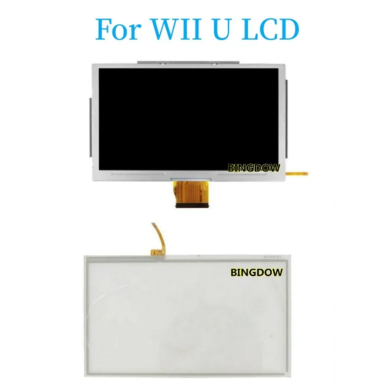 Pantalla LCD de repuesto para Wii U WiiU, digitalizador de cristal con pantalla táctil para ...