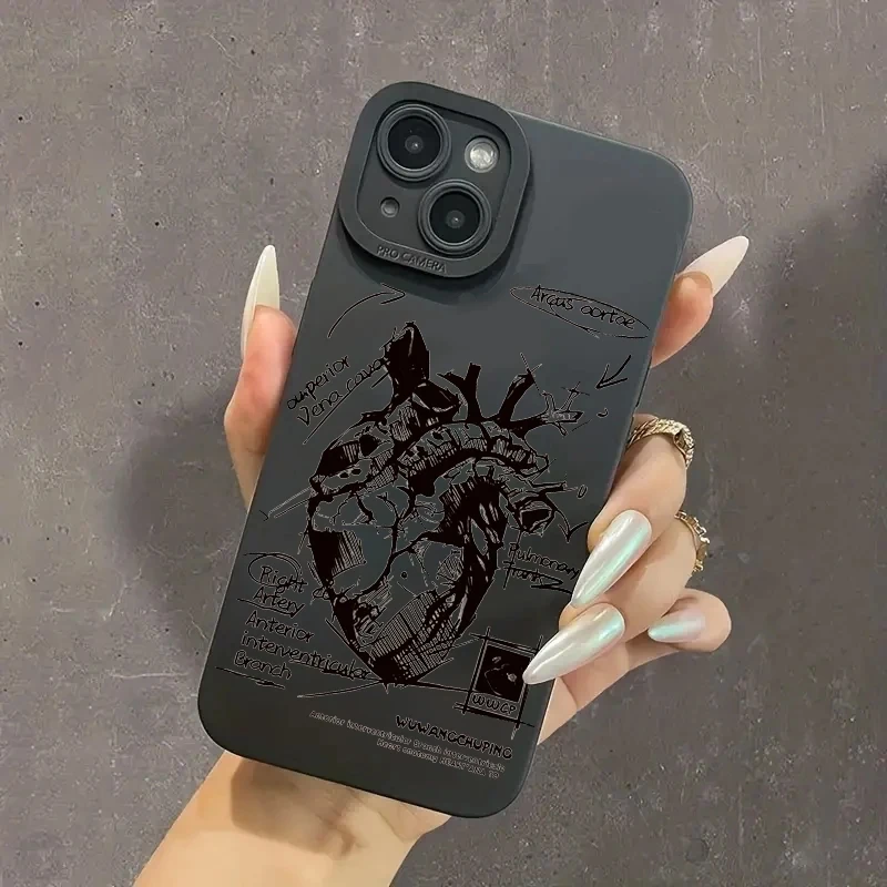 Creative-Cardiovascular-model-Heart-Medical-Phone-Case-For-iPhone-15-16 ...