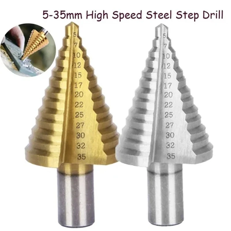 Ступенчатая Ступенчатое Сверло | Hss Step Drill Bit Hole Metal Wood ...