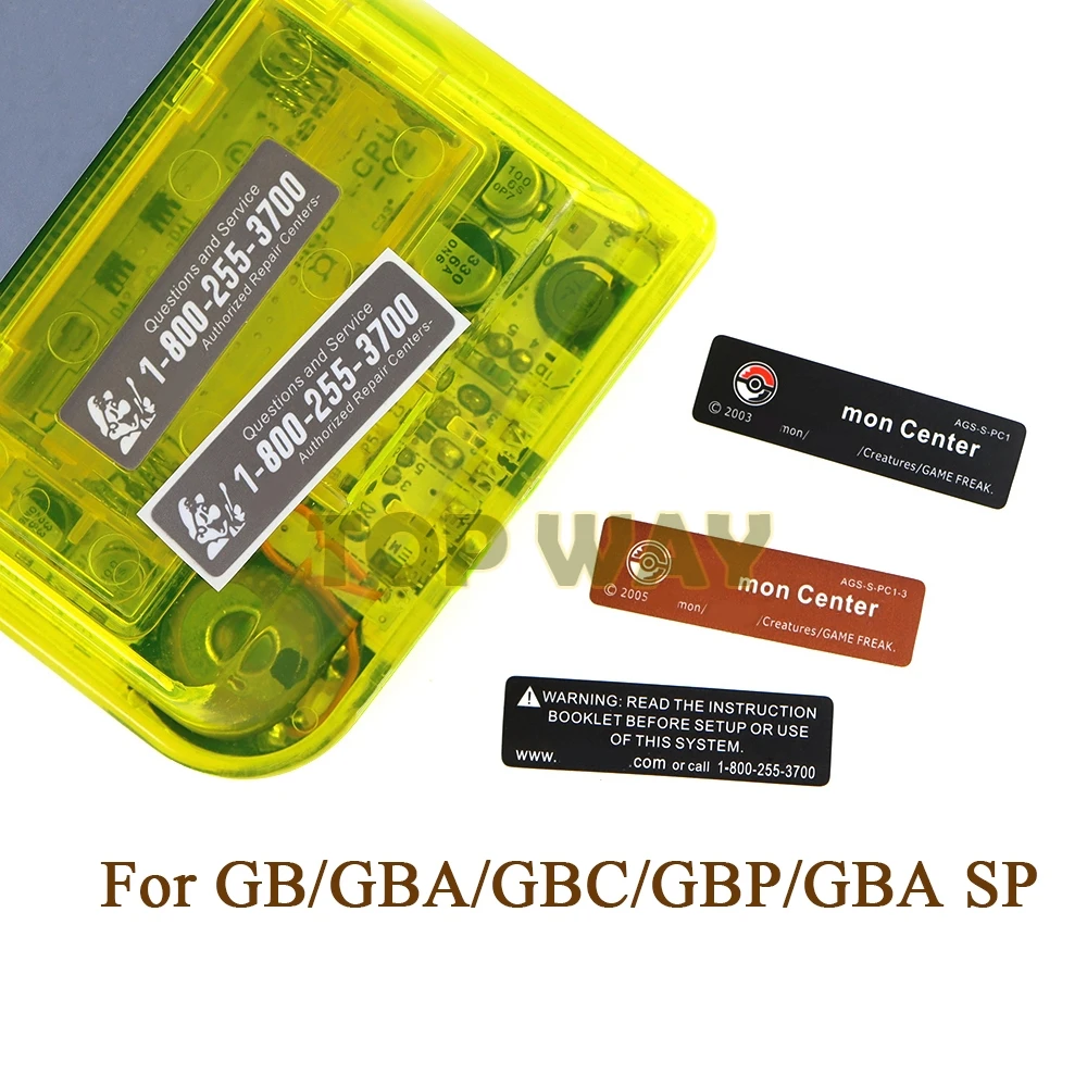 20PCS-FOR-GameBoy-Console-Label-Battery-Cover-Sticker-FOR-GBA-GBC-GBP ...