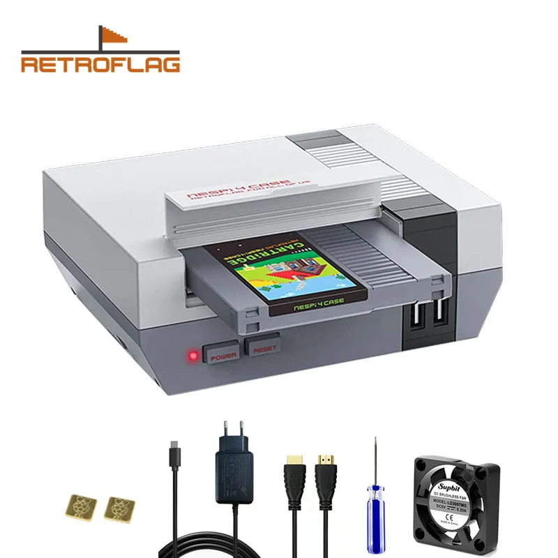 Retroflag-carcasa-nesp4-para-Raspberry-Pi-4-carcasa-con-adaptador-de ...