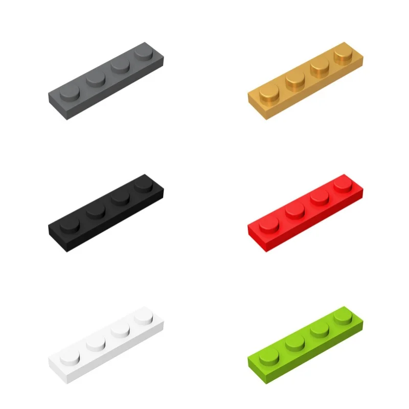 50g/74PCS 1x4 Dots DIY Building Blocks 1*4 Dots Thin Figures Bricks ...