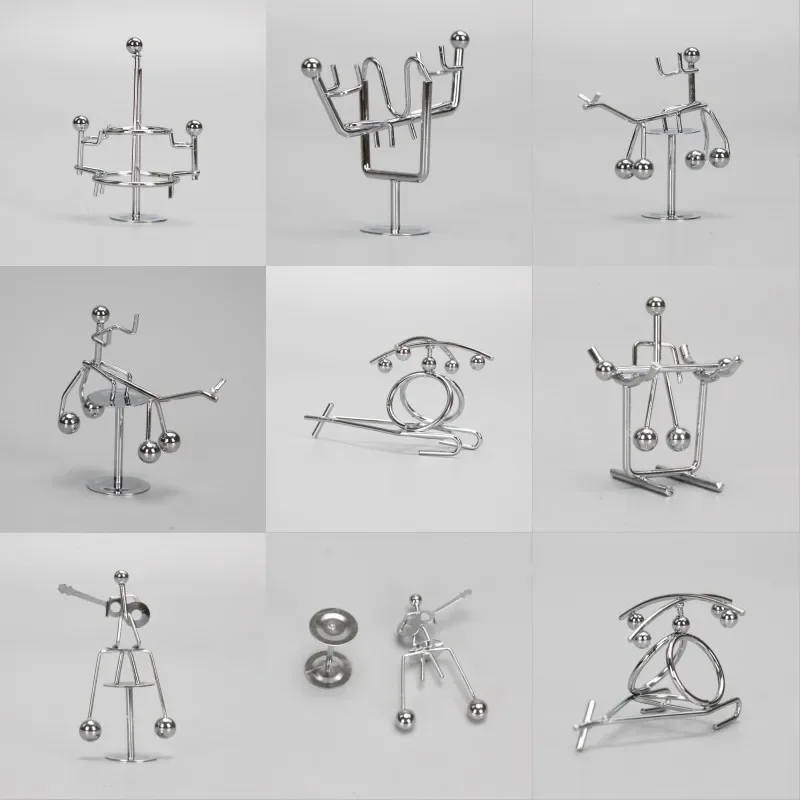 Metal-Balance-Ball-Ornament-Newton-Pendulum-Iron-Man-Cradle-Creative ...