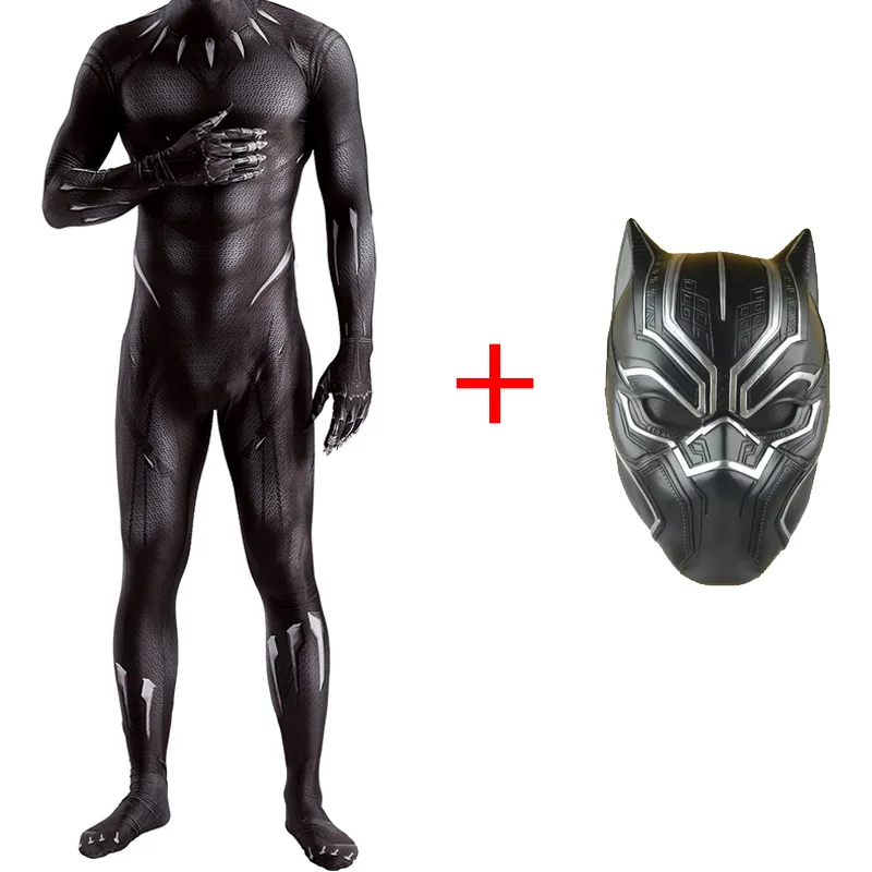 Disfraz de pantera negra para cosplay, licra, rey Wakanda, disfraces de superhéroe, trajes ...