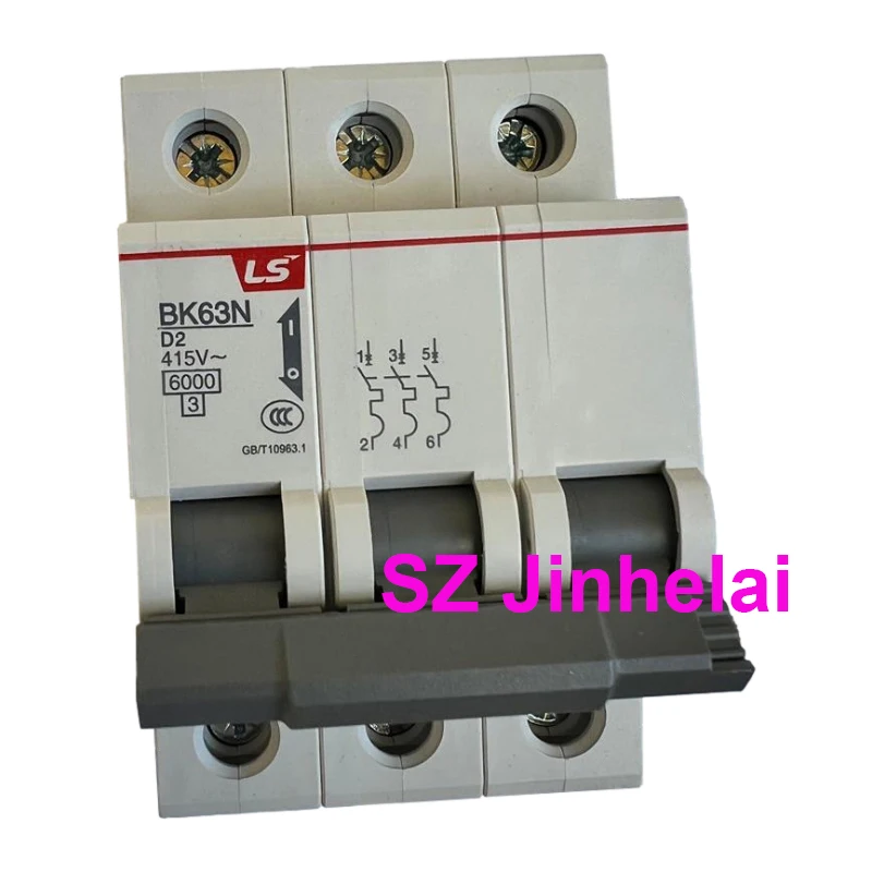 New Original LS BK63N 3P C D type Circuit Breaker 1A 2A 3A 4A 6A 10A 16A 20A 25A 32A 40A 50A 60A ...