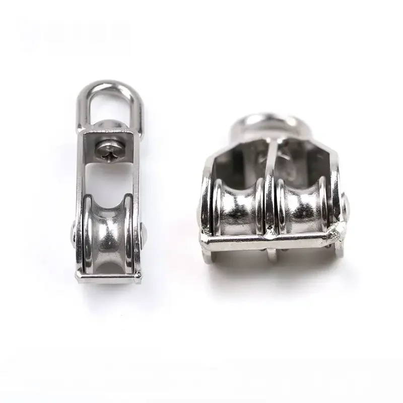 304-Stainless-Steel-Pulleys-Integrated-Single-Double-Pulley-Wheel ...