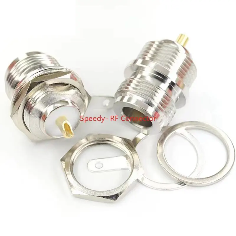 So-239 Bulkhead Connector UHF Female SO239 4 Holes Panel Chassis Mount ...