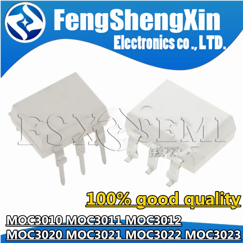 10pcs-MOC3010-MOC3011-MOC3012-MOC3020-MOC3021-MOC3022-MOC3023-DIP6 ...