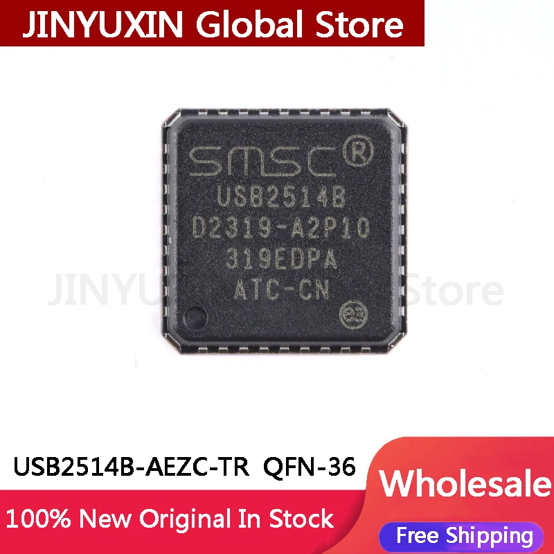 5-100Pcs USB2514B USB2514B-AEZC-TR QFN-36 IC Chip Wholesale ...