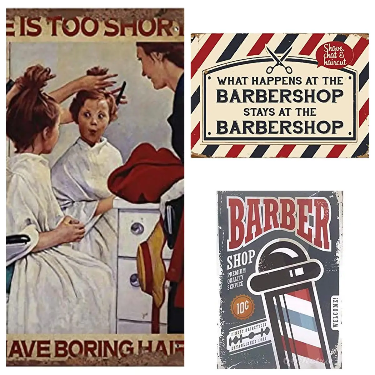 Vintage Barbershop Sign