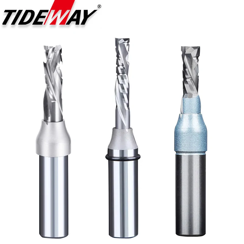 Tideway-Woodworking-TCT-Straight-Compression-Router-Bit-Double-Veneer ...
