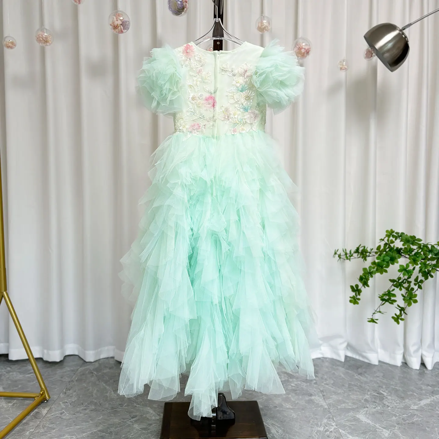 Green dress baby store