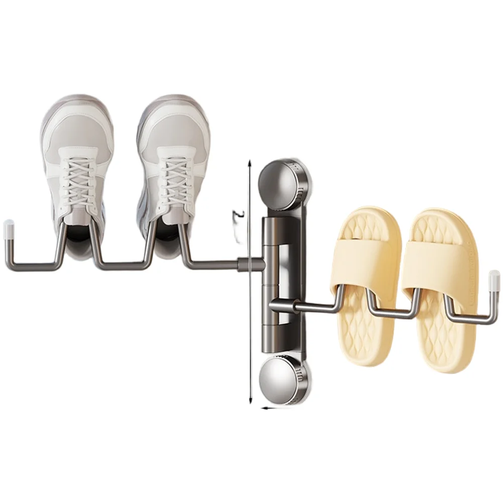 Suction Cup Foldable Shoe Drying Rack with Rotating Capability for ...