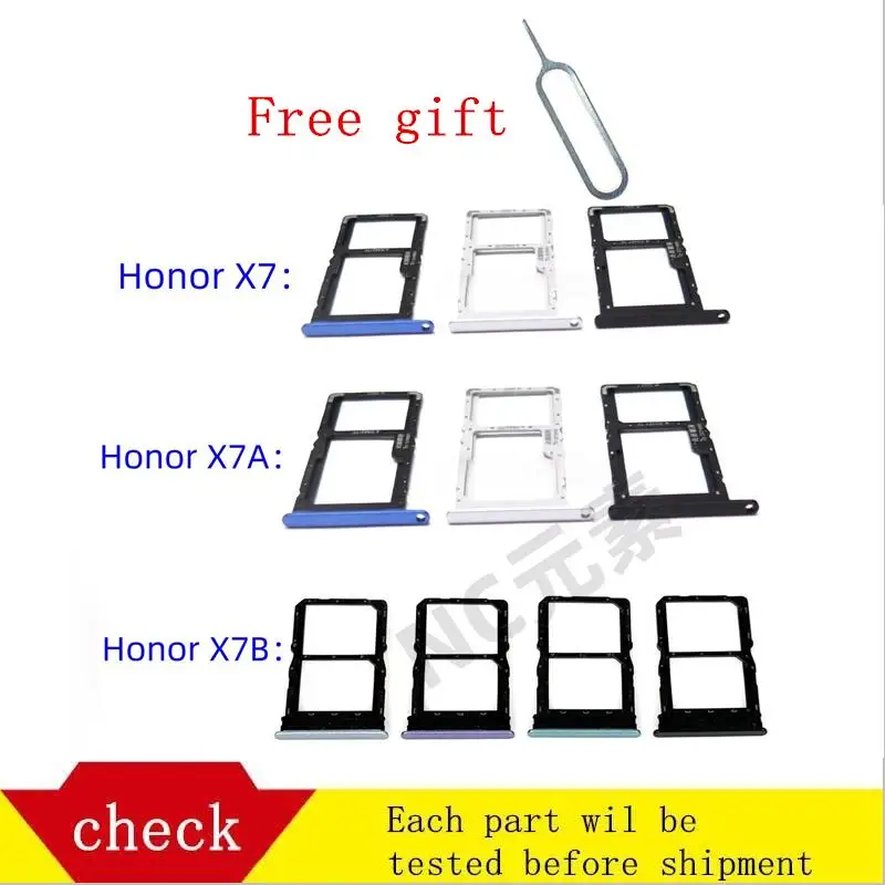 SIM Card Tray:Replacement for Huawei Honor X7 X7A X7B RKY-LX2 CLK-LX1 ...