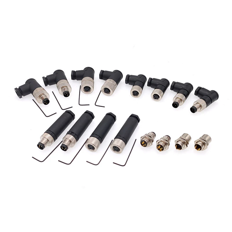 Sensor Connector M8 Waterproof Male&female Straight&angle Screw ...