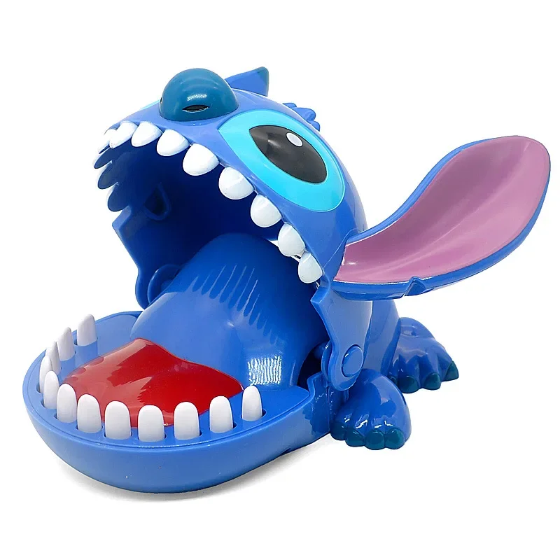 16cm Disney Stich Bite Finger Figures Stitch Dentist Push Teeth Funny ...