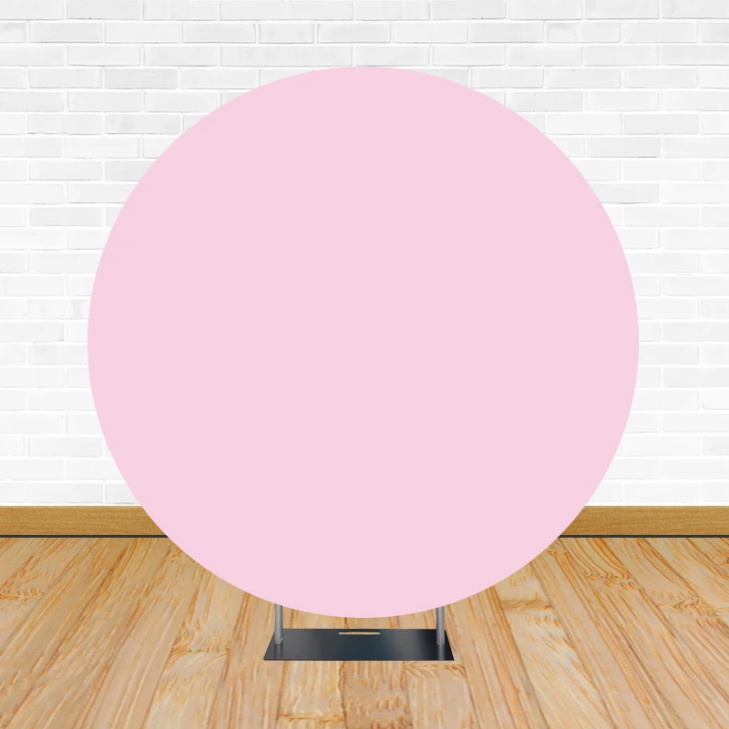DD Solid Color 6.5ft Round Backdrop Cover Blue Pink Round Elastic ...