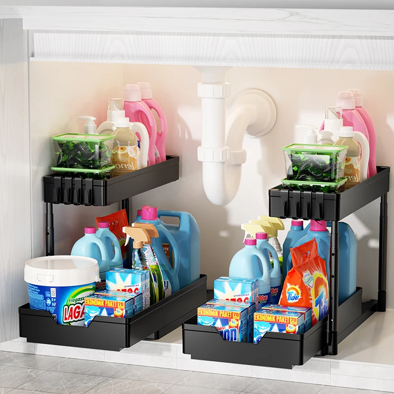 Under-Sink-Organizer-2-Tier-Sliding-Basket-Organizer-Drawer-Pull-Out ...