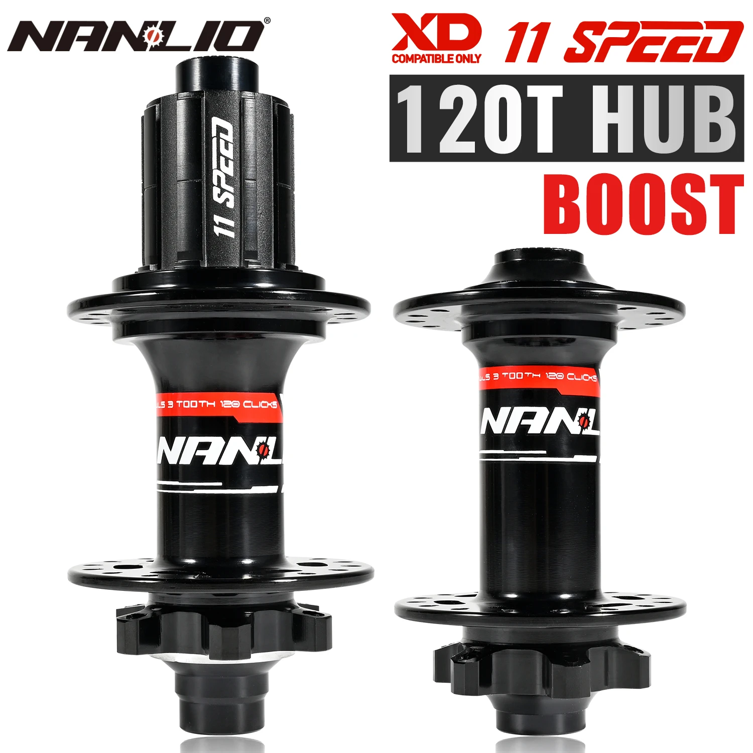 Nanlio Boost Hub 6 pawls 120T 28H 32 Holes MTB Bike Bicycle Hub 15x110 ...