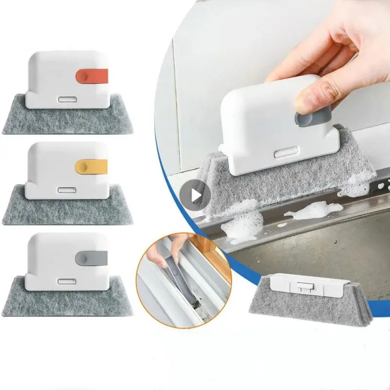 2 in 1 Creative Window Groove Cleaning Cloth Window Cleaning Brush ...