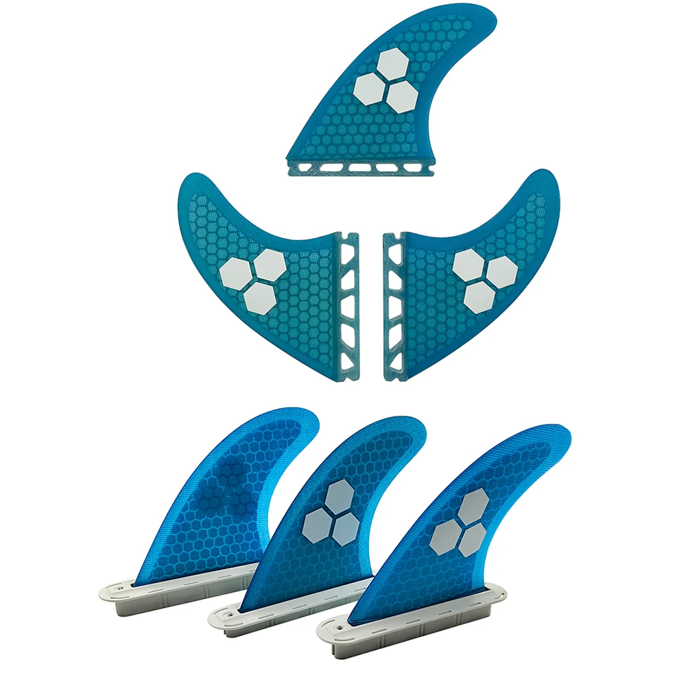 Novas Quilhas UPSURF FUTURE S/M/L Tri Fins Azuis para Prancha de Surf ...