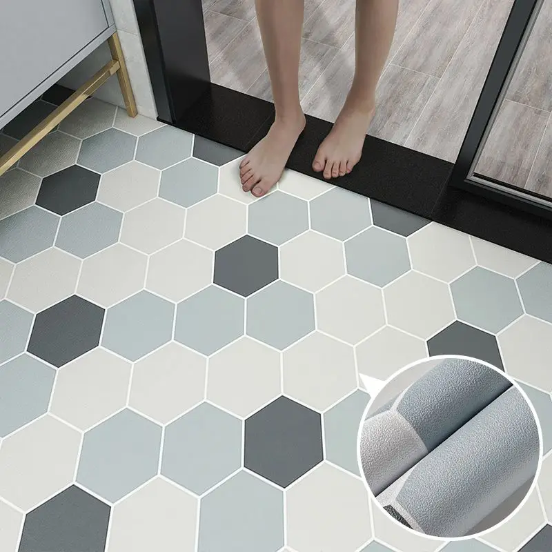 Geometric-Pattern-Floor-Stickers-Modern-Style-Thickened-Self-adhesive ...